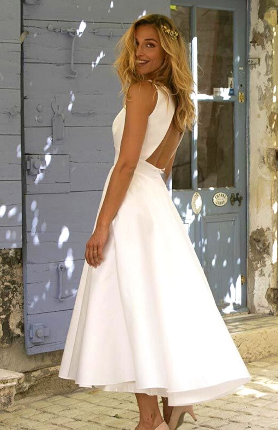 Robe Longue Mariage Invisible | Reine Rustique